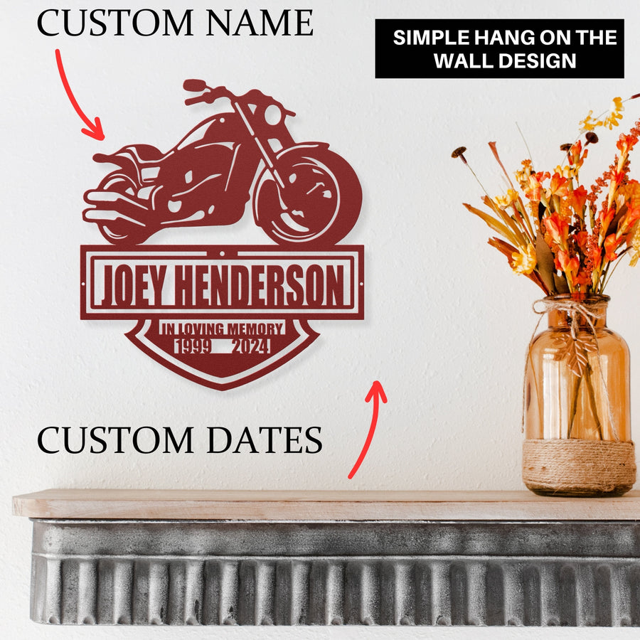 Motorcycle Harley Sympathy Gift – Memorials By GG