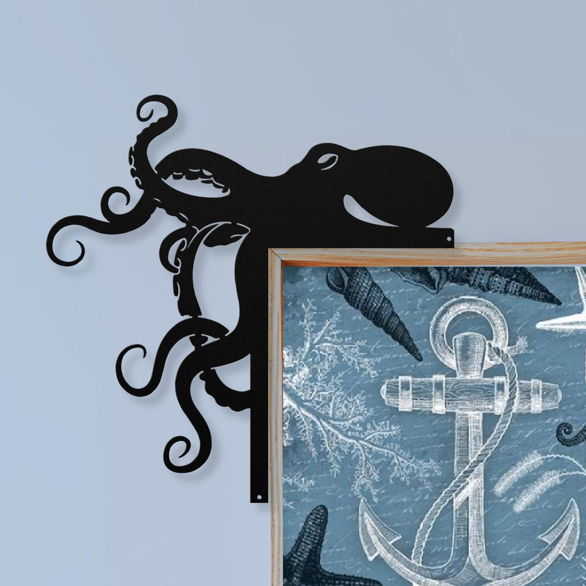 Octopus Door Frame Topper Metal Beach house Decor – Memorials By GG