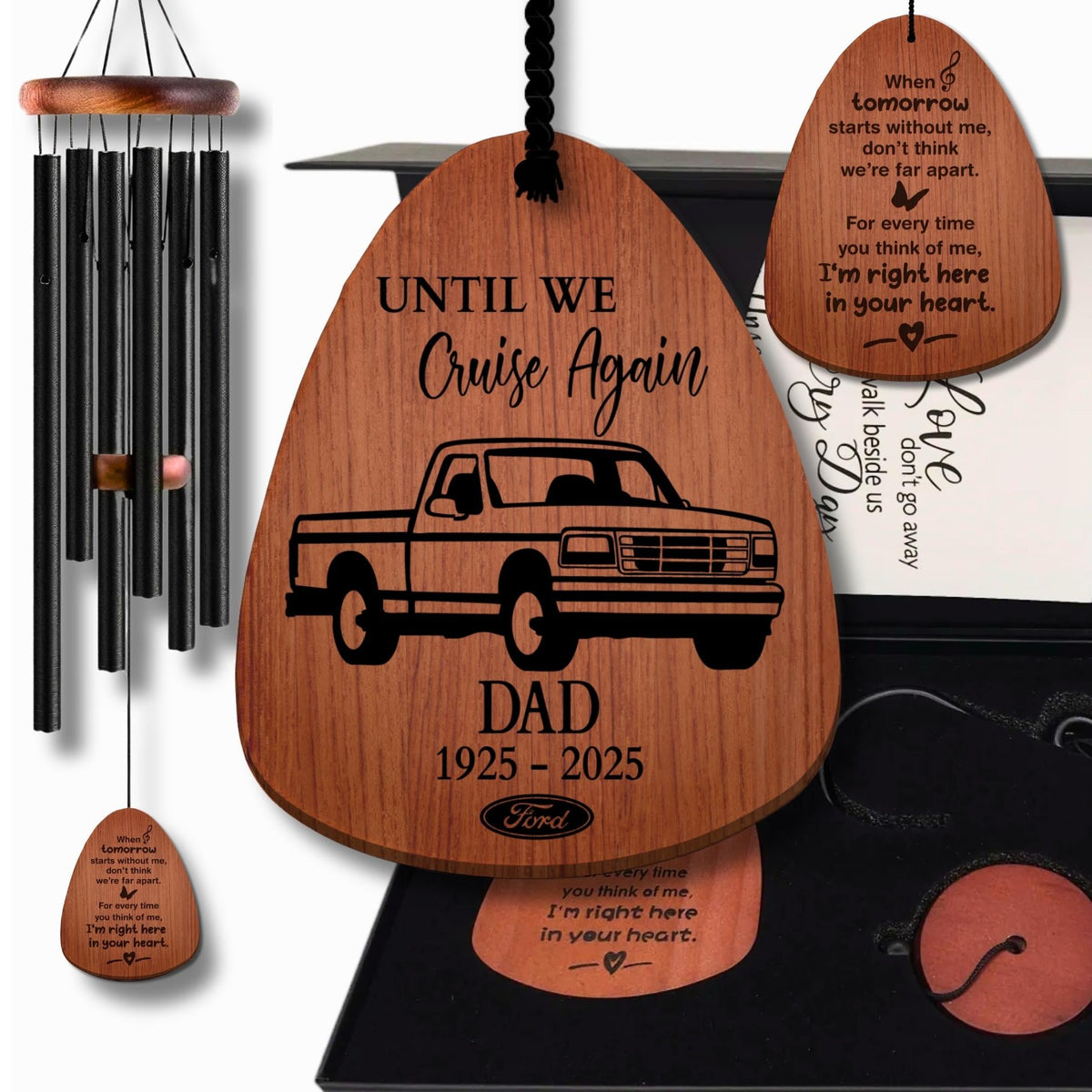 Outdoor Wind Chimes Memorial for Men Remembrance Ford 150 Lightning Tr ...