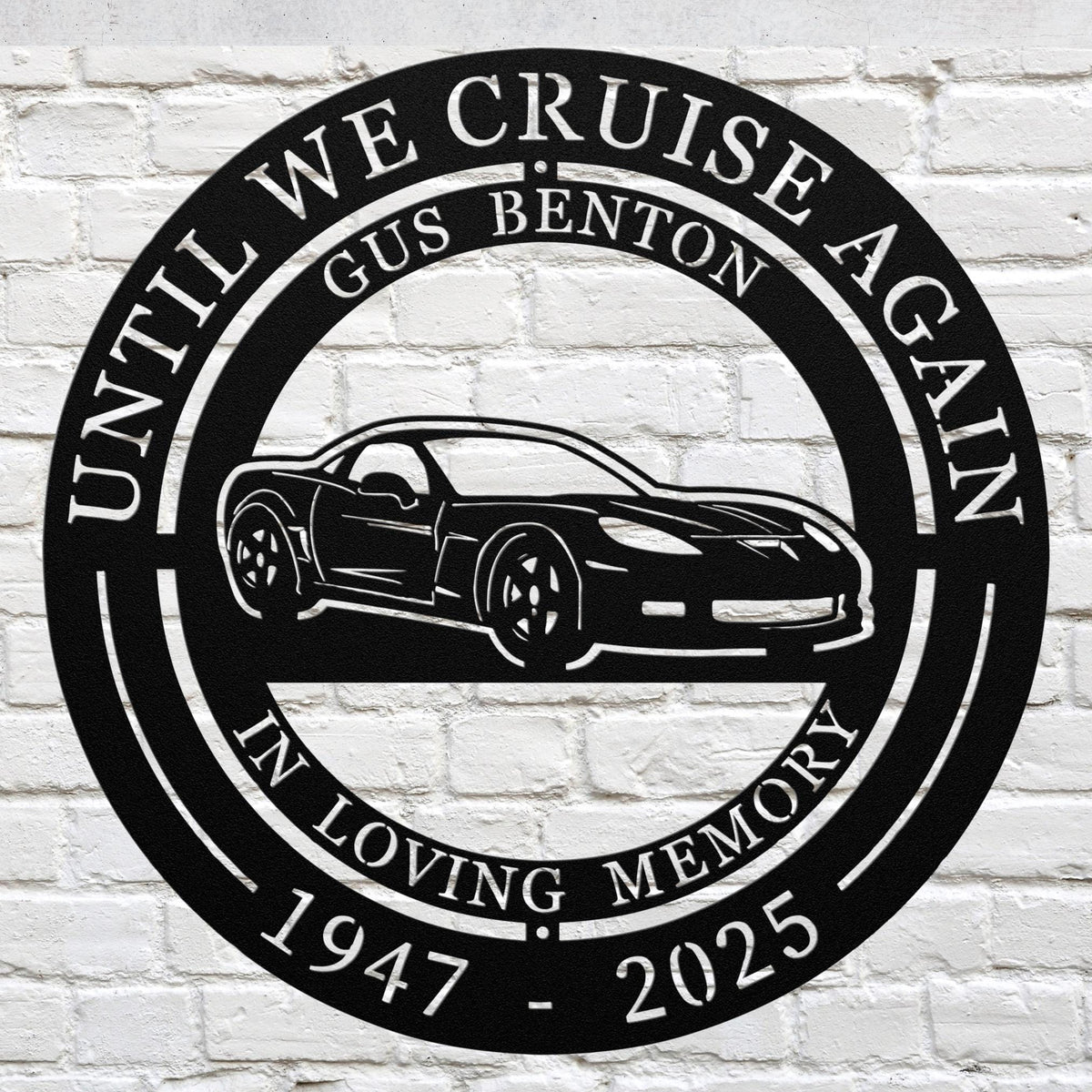 Chevy Corvette Memorial Wall Sign – Memorials By GG