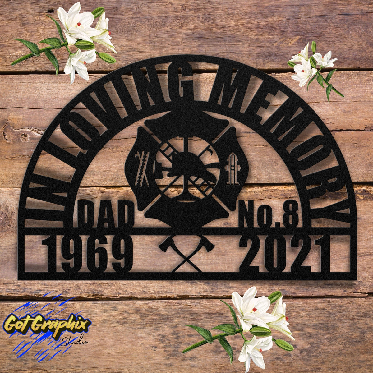 Firefighter Memorial Remembrance Gift – Memorials By GG