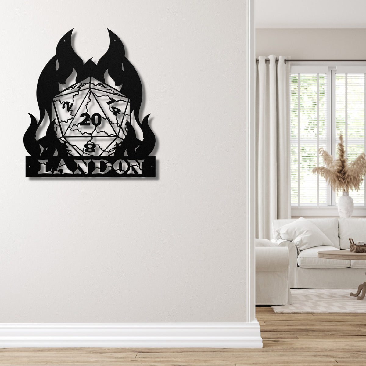 Dnd Dice Metal Wall Art – Memorials By GG