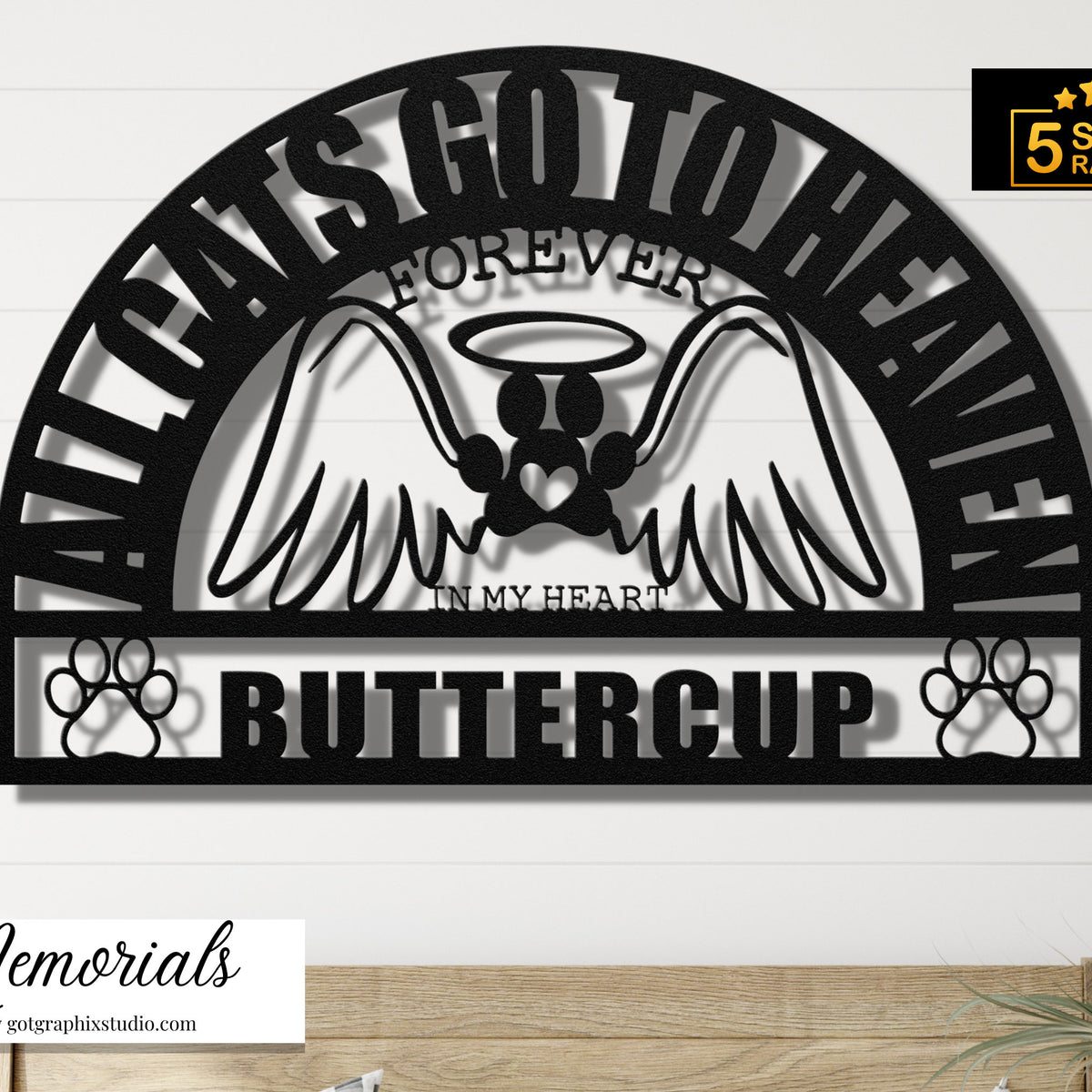 Cat Angel Wings Memorial Gift – Memorials By GG
