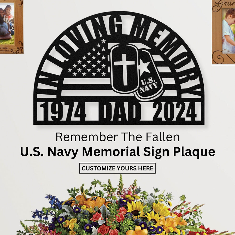 Navy Veteran Memorial Gift – Memorials By GG